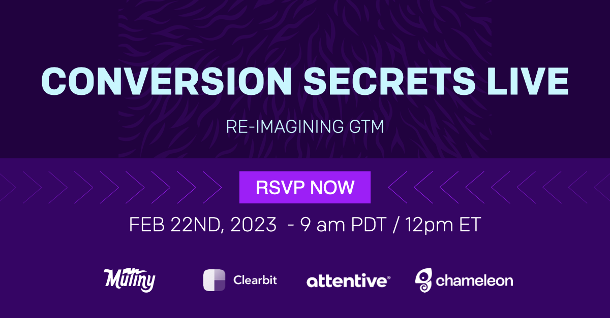 Conversion Secrets Live - Reimagining GTM